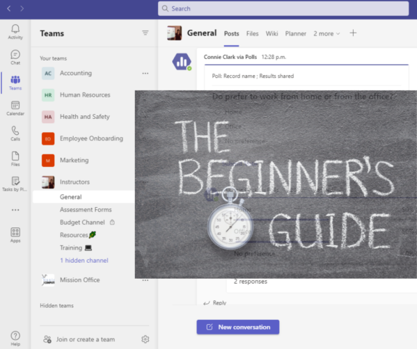 Teams screen - Beginners | Mission Computers